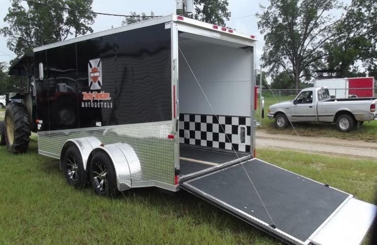 7x14 Tandem Axle Custom Harley Davidson Branded - Motorcycle Trailer ...