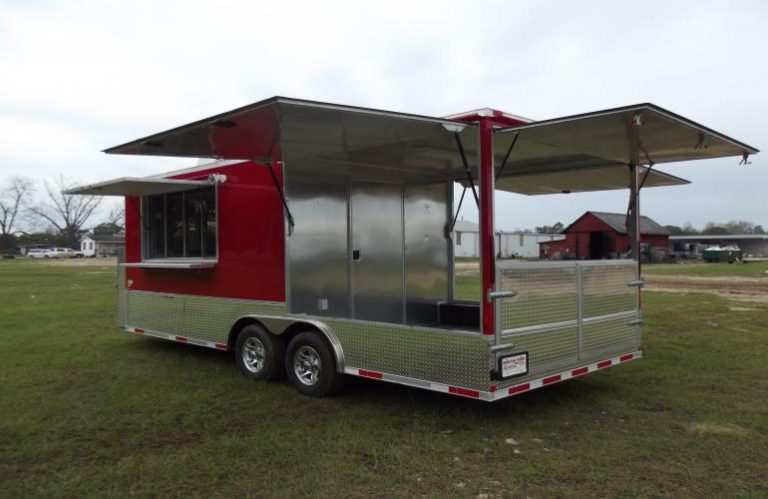 8.5’ x 20’ Open Up Porch Trailer - Custom Trailer | Triple A ...