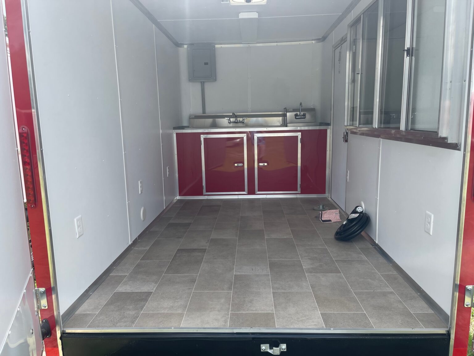 7×12 Single Axle Concession Trailer- Sink Package – Finished Interior ...