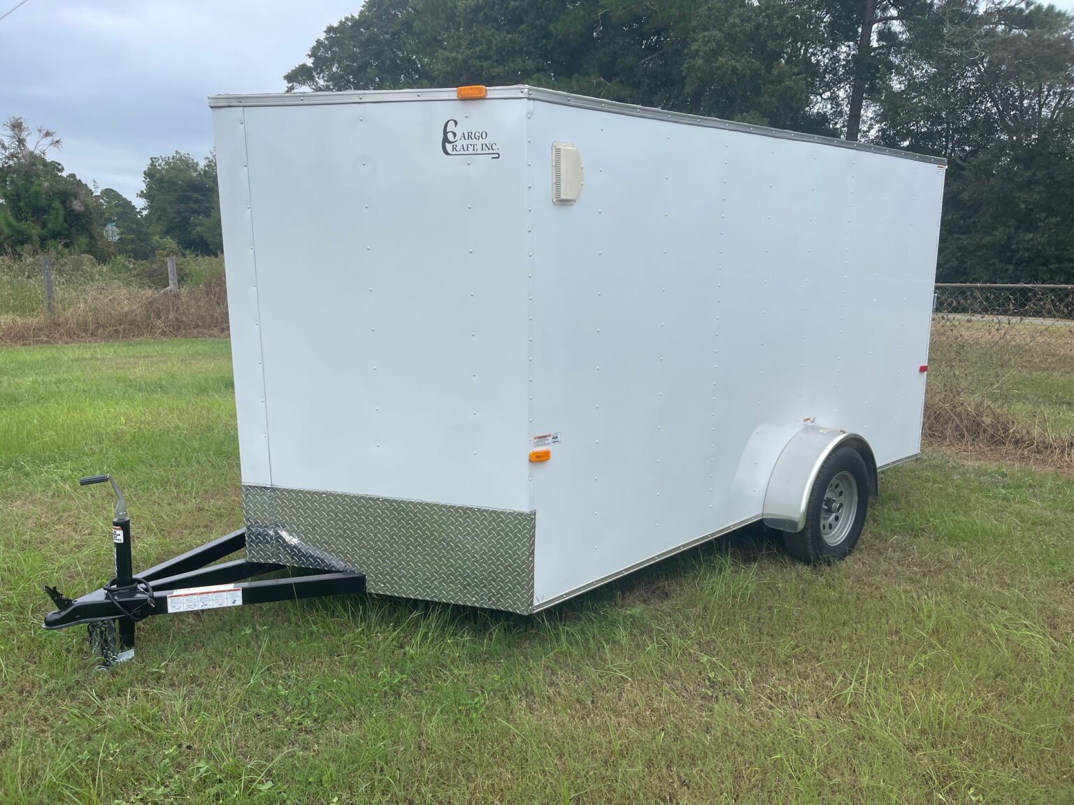 7×12 Single Axle Cargo Trailer – 16” On Center Floors and Walls – Ramp ...