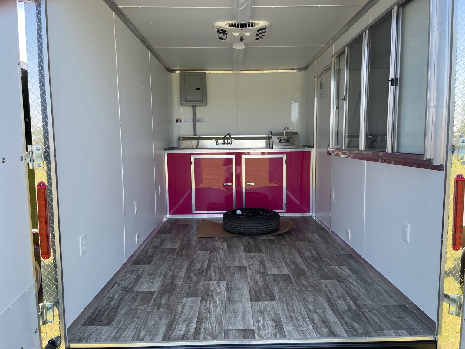 7×12 Single Axle Concession Trailer- Sink Package – Finished Interior ...